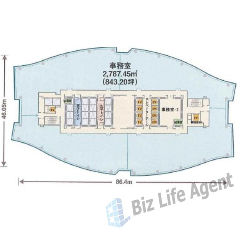 汐留シティセンター 10階/145.33坪 |東京の事務所（オフィス）探しは、ビルネクスト
